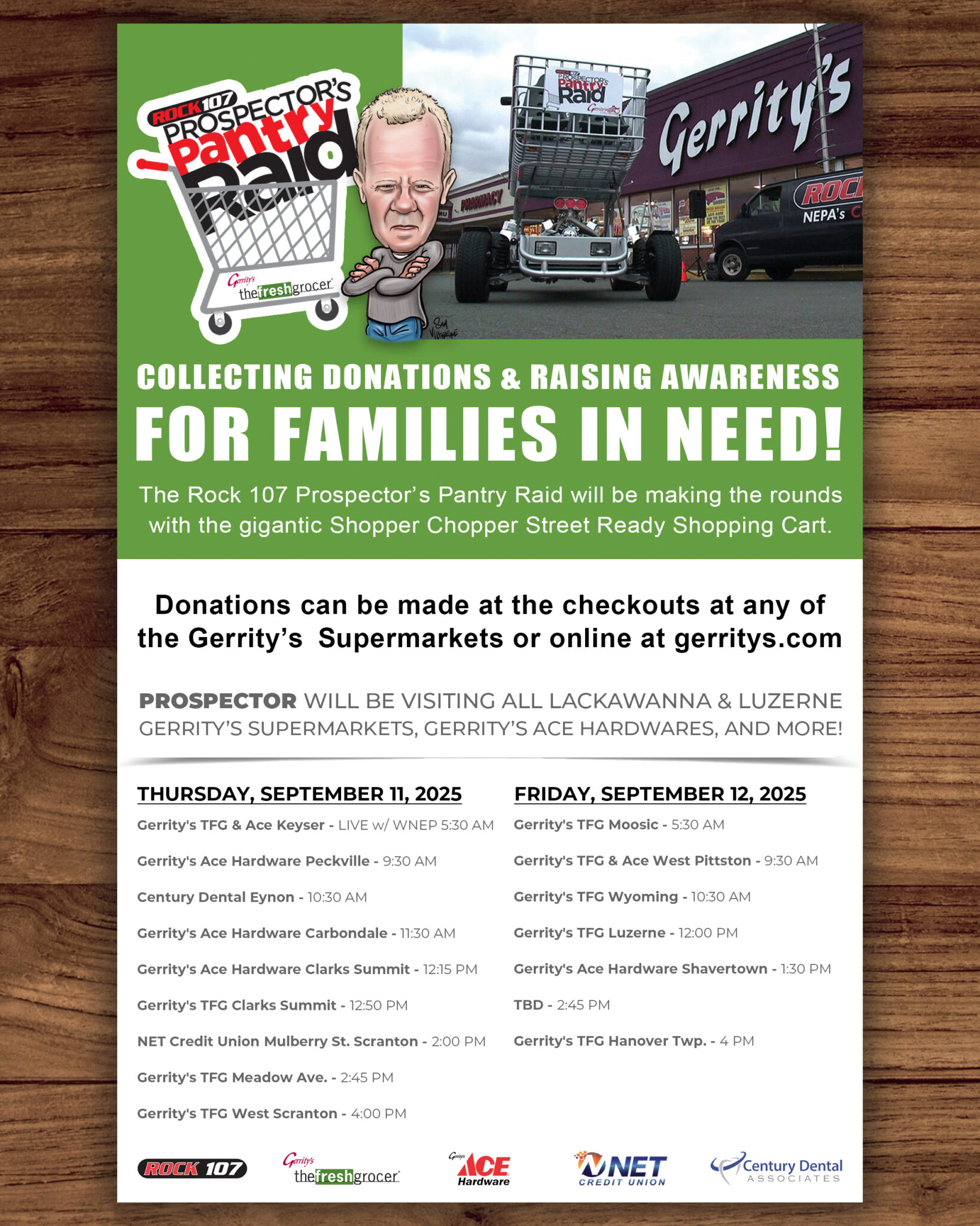 Rock 107 Prospector’s Pantry Raid | Gerrity's the Fresh Grocer